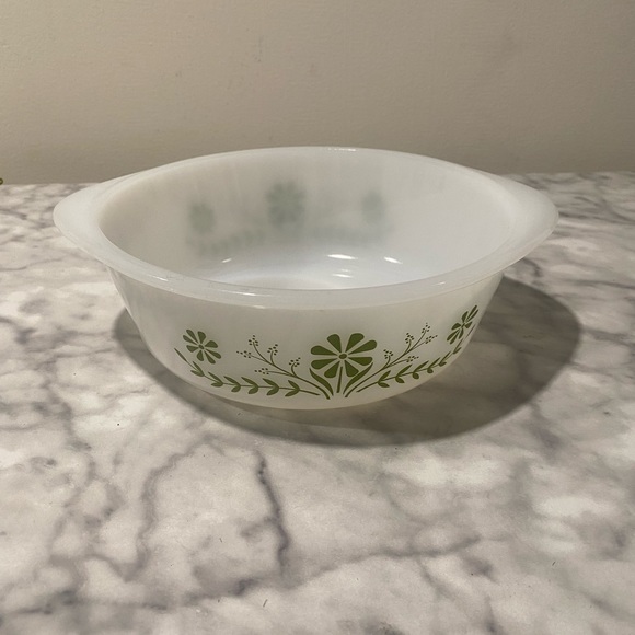 Kitchen | Vintage Glasbake Green Daisy Bowl | Poshmark